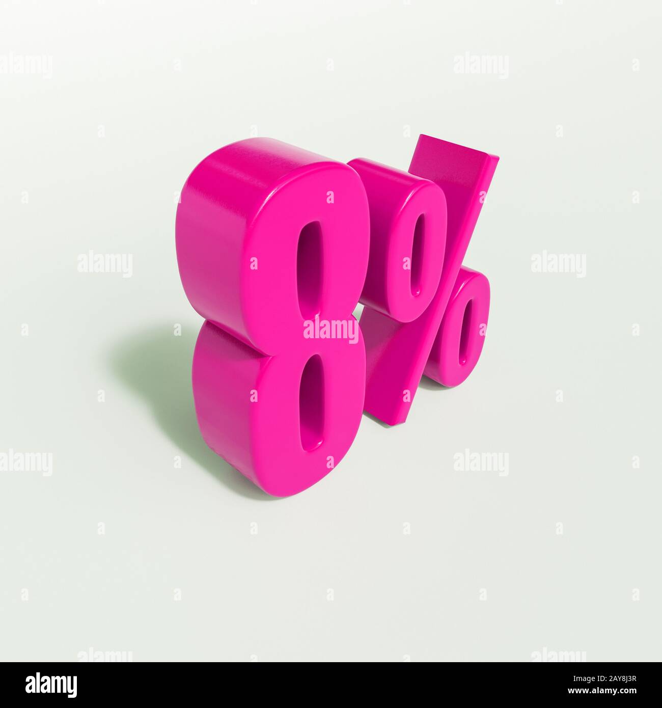 8 Percent Pink Sign Stock Photo - Alamy