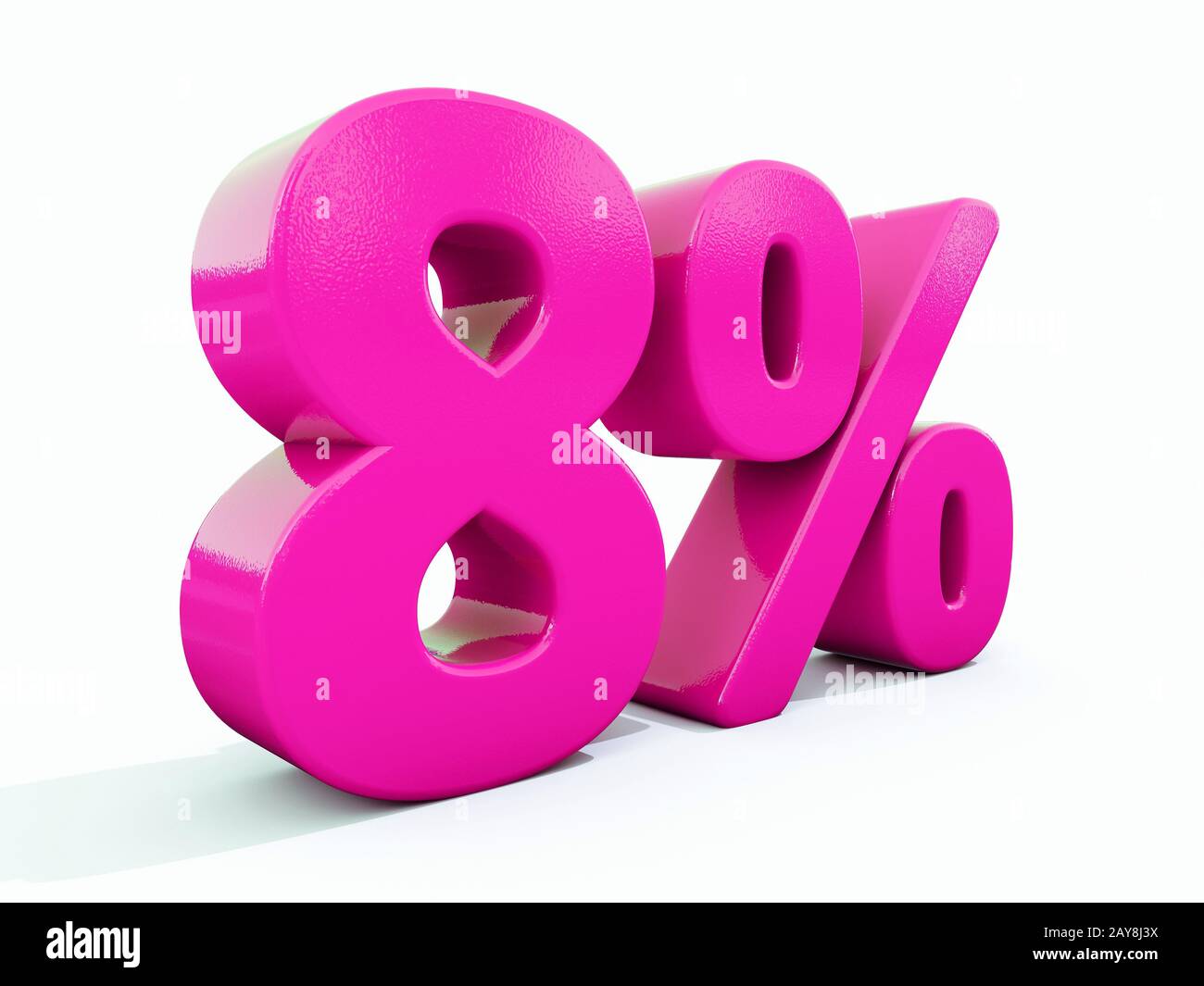 8 Percent Pink Sign Stock Photo - Alamy