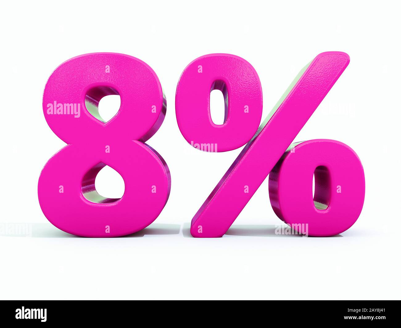 8 Percent Pink Sign Stock Photo - Alamy