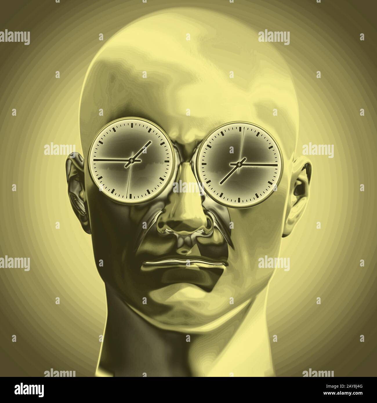 Time Concept 3D Illustration Stock Photo - Alamy