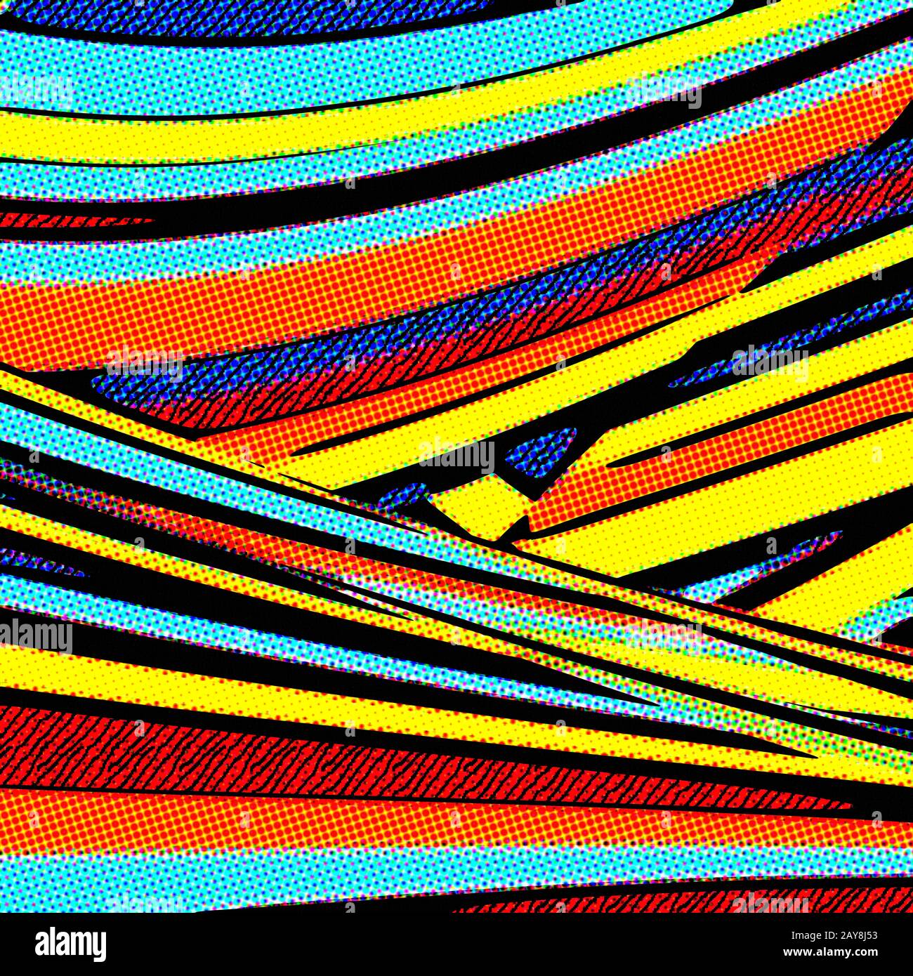 Pop Art Geometric Pattern Stock Photo - Alamy