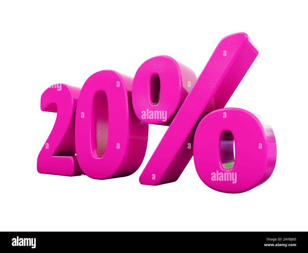 20 Percent Pink Sign Stock Photo - Alamy