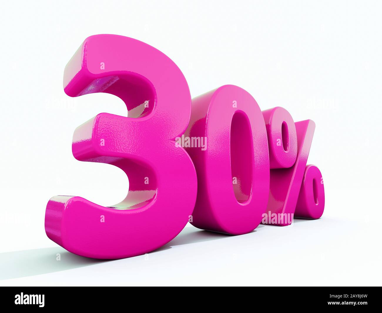 30 Percent Pink Sign Stock Photo - Alamy