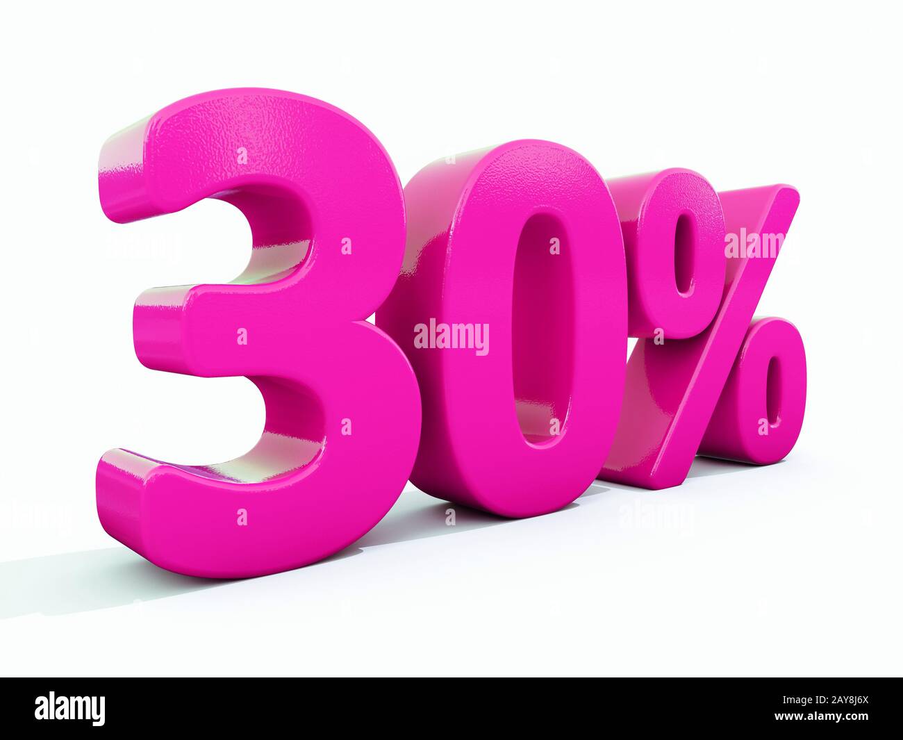 30 Percent Pink Sign Stock Photo - Alamy