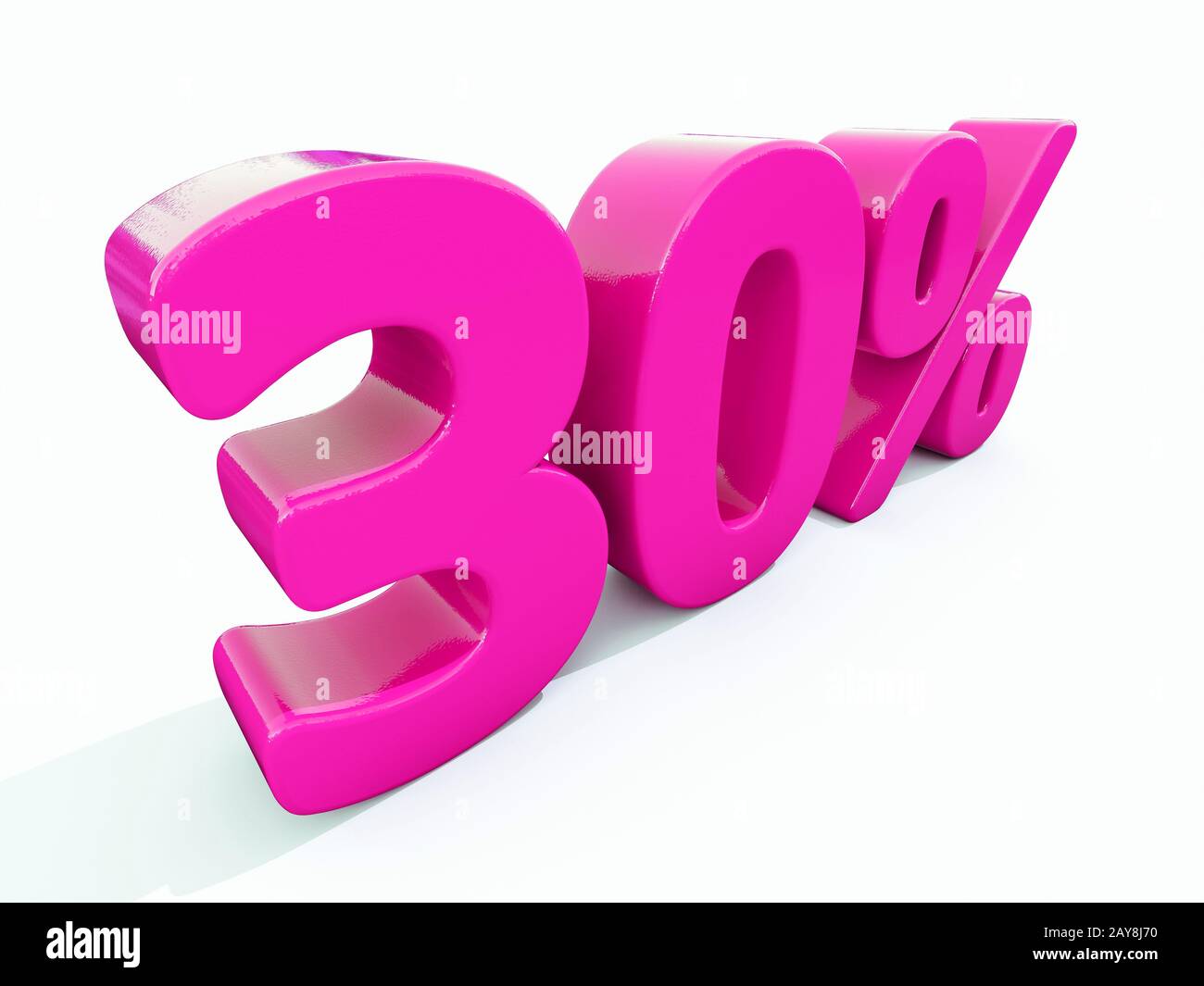 30 Percent Pink Sign Stock Photo - Alamy