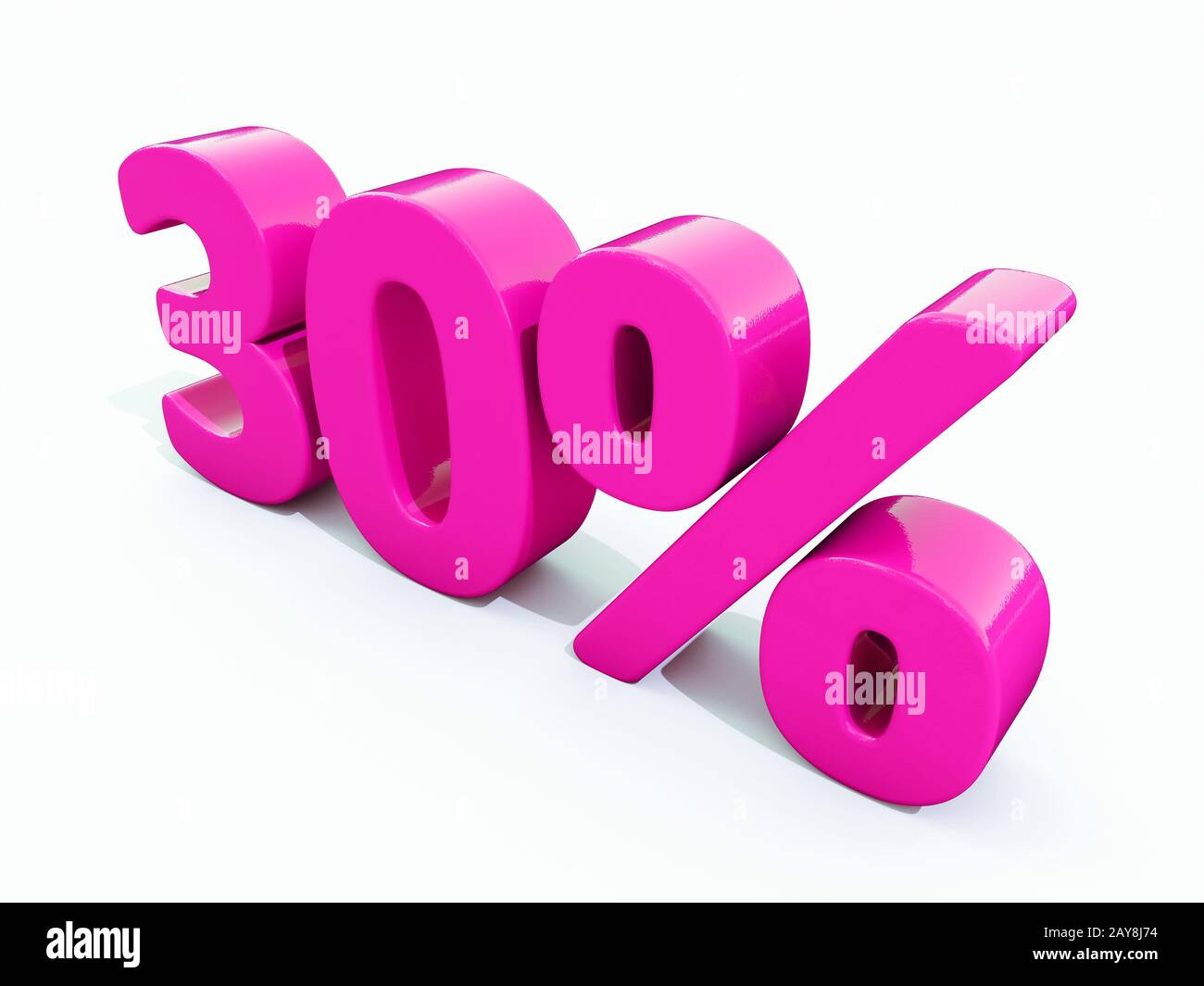 30 Percent Pink Sign Stock Photo - Alamy