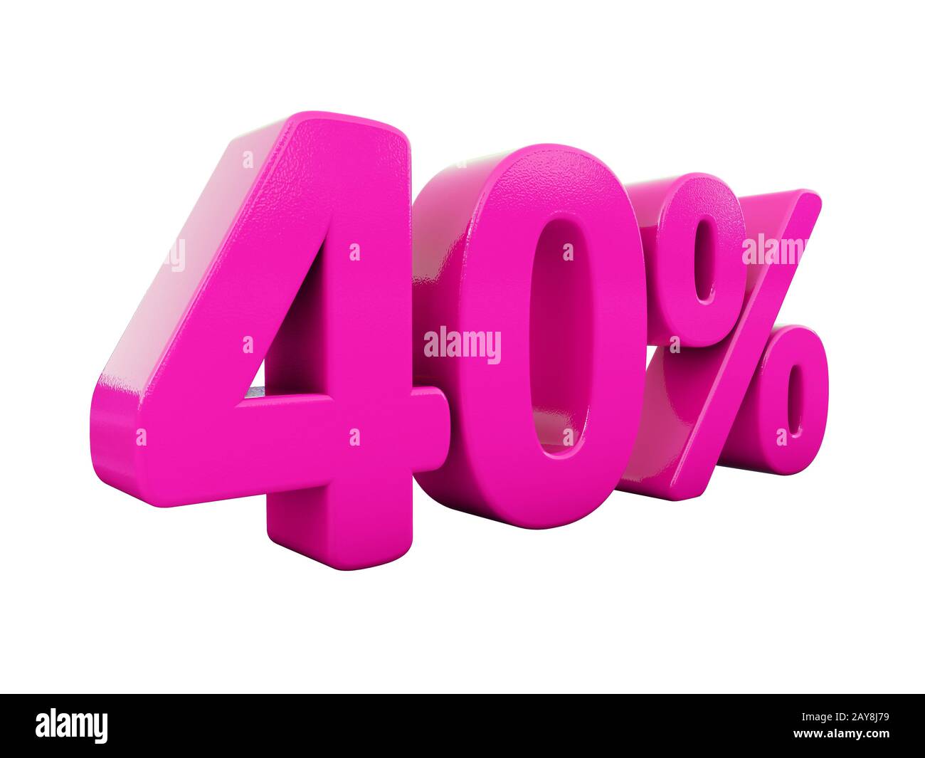 40 Percent Pink Sign Stock Photo - Alamy