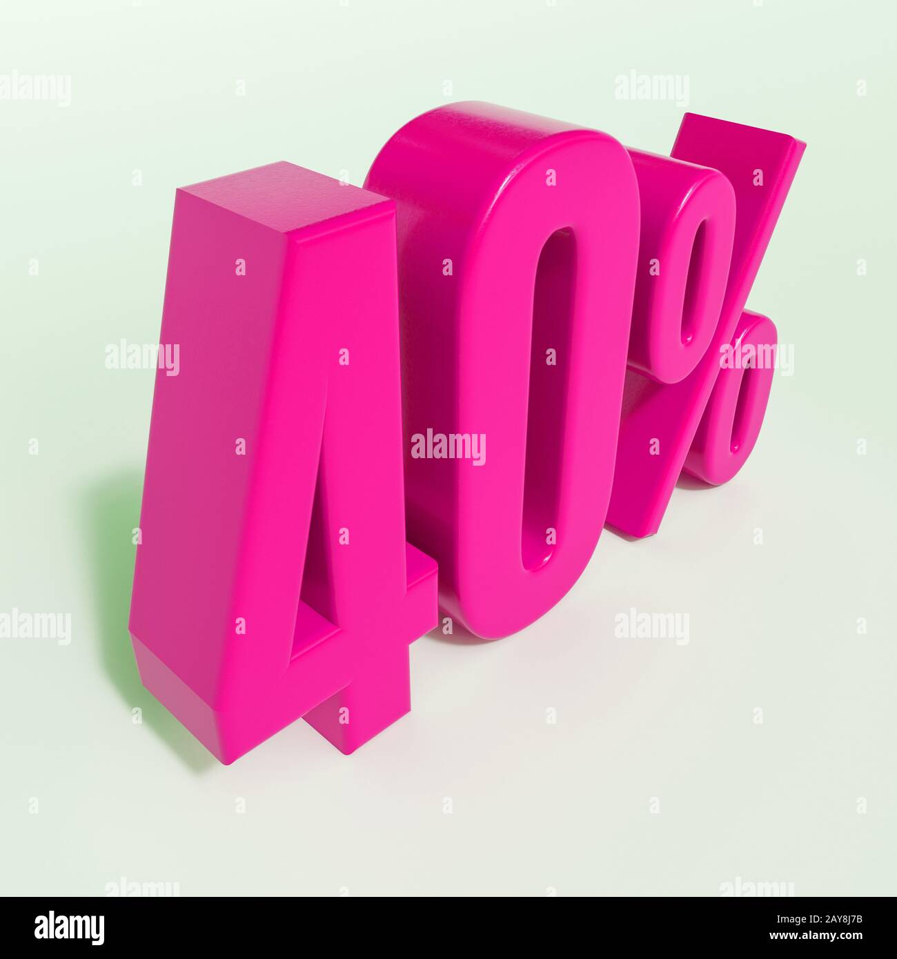40 Percent Pink Sign Stock Photo - Alamy