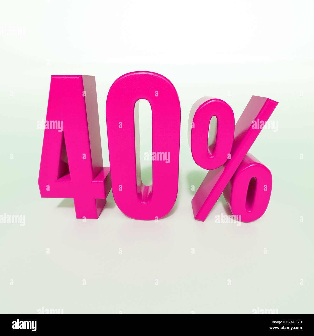 40 Percent Pink Sign Stock Photo - Alamy