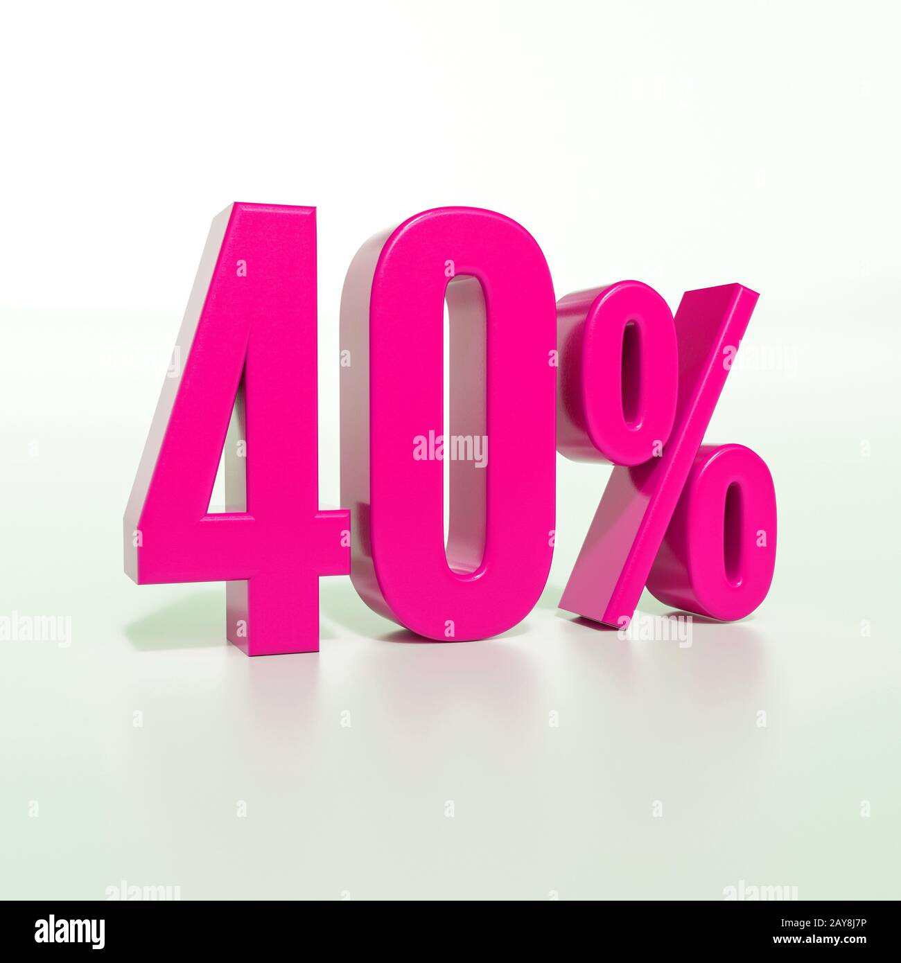40 Percent Pink Sign Stock Photo - Alamy