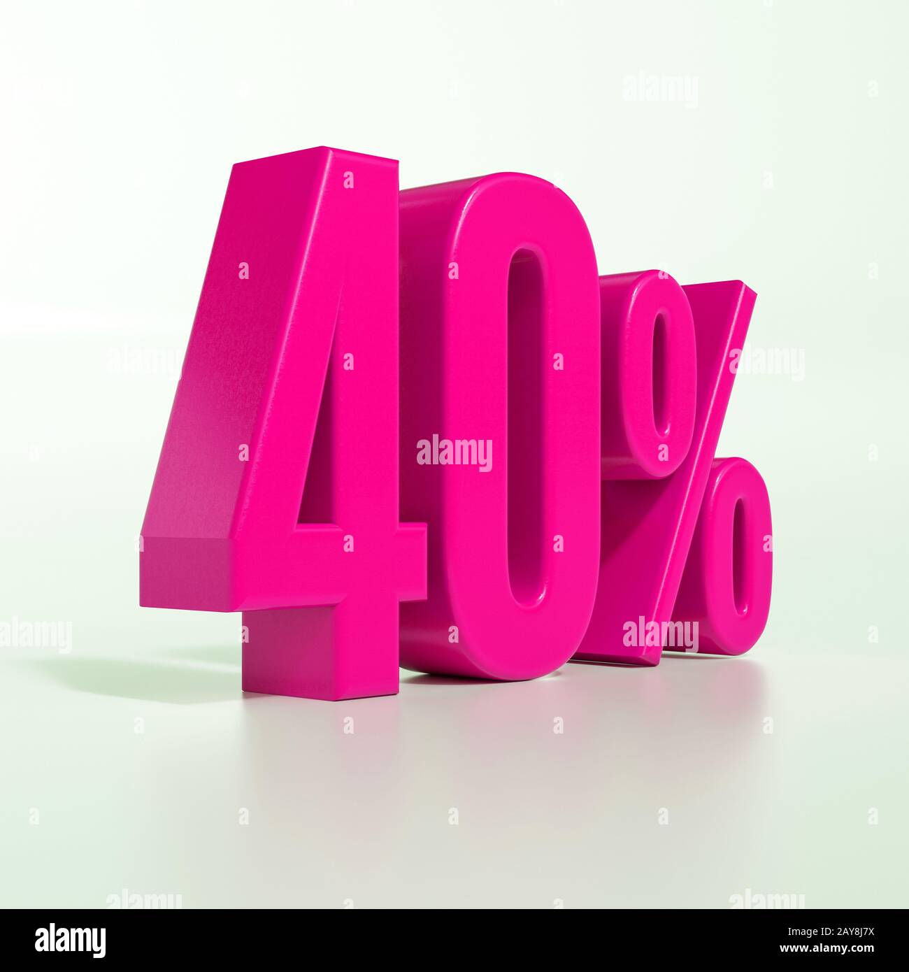 40 Percent Pink Sign Stock Photo - Alamy