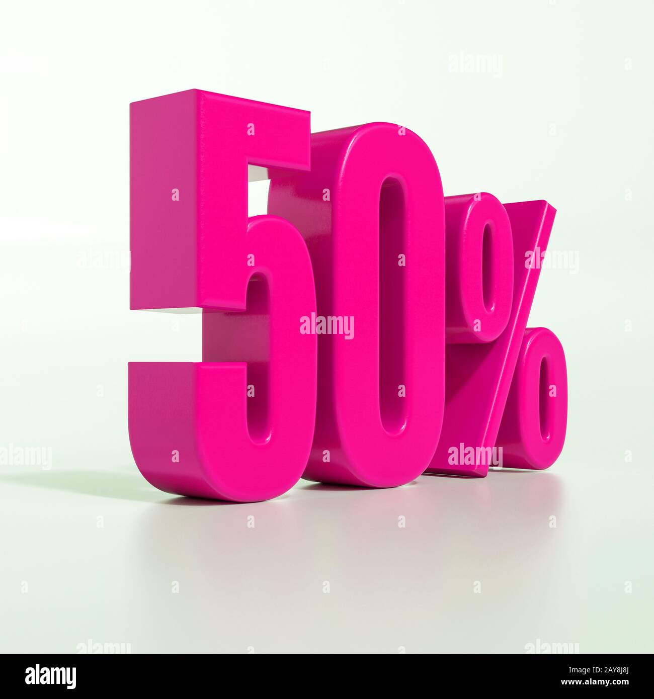 50 Percent Pink Sign Stock Photo - Alamy