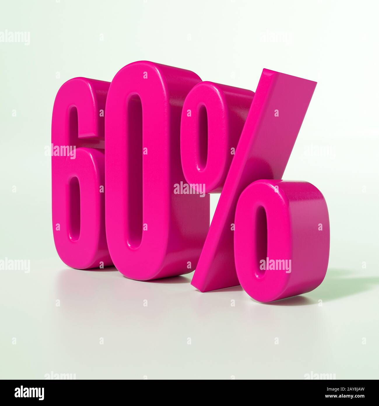 60 Percent Pink Sign Stock Photo - Alamy