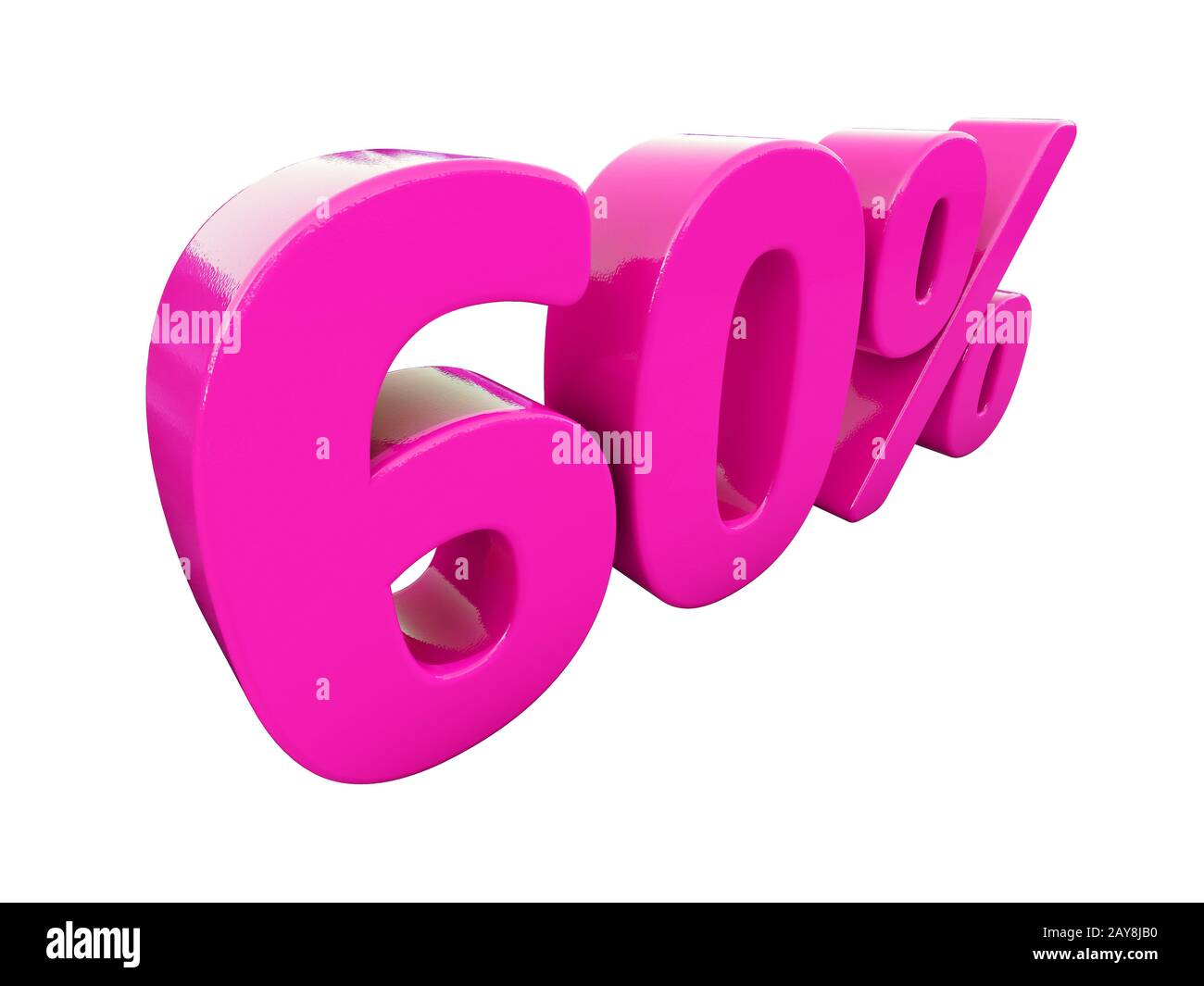 60 Percent Pink Sign Stock Photo - Alamy
