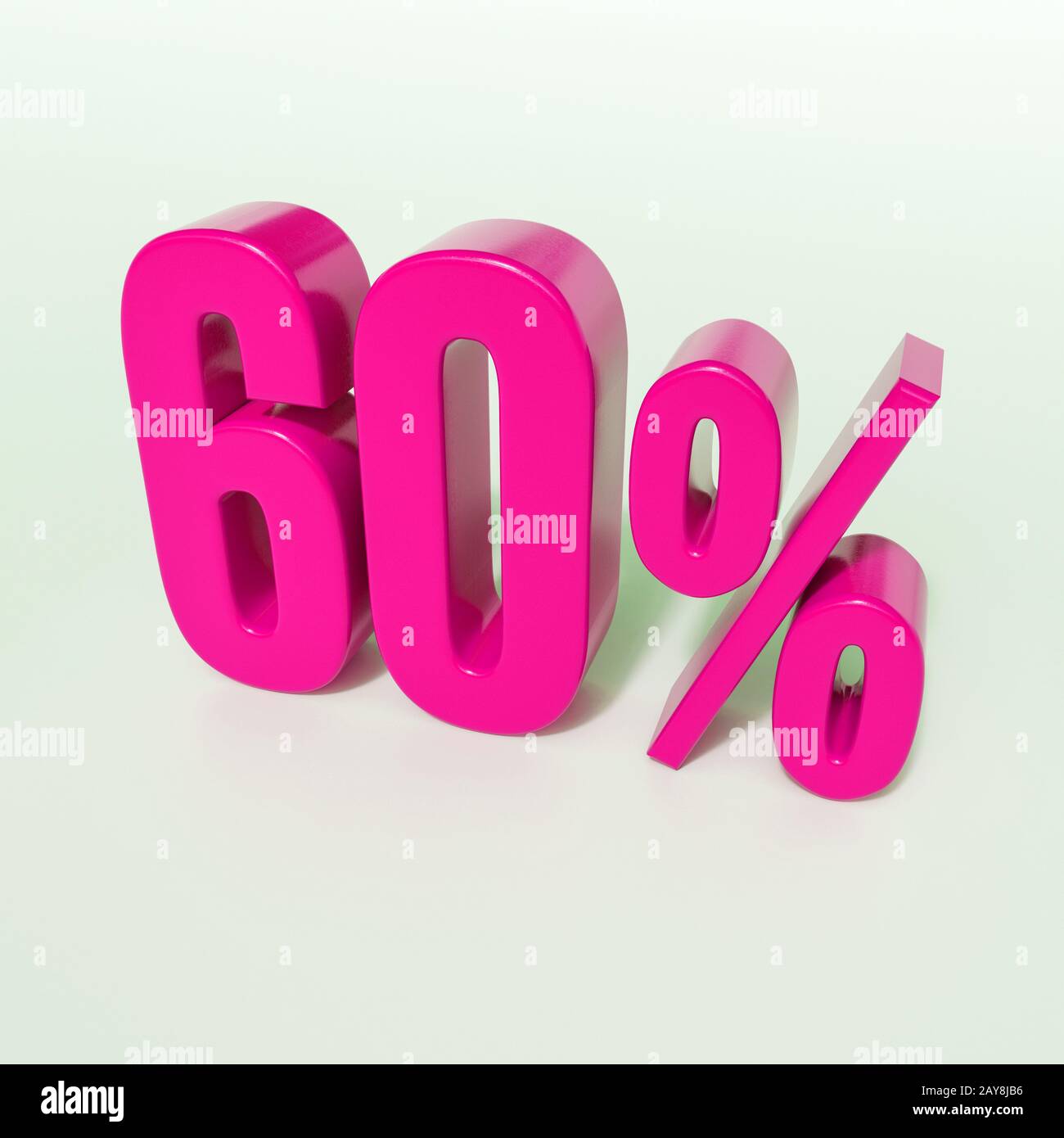 60 Percent Pink Sign Stock Photo - Alamy