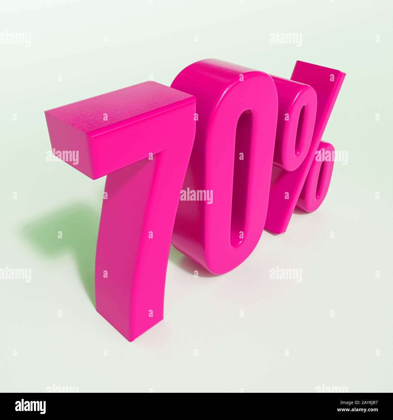 70 Percent Pink Sign Stock Photo - Alamy