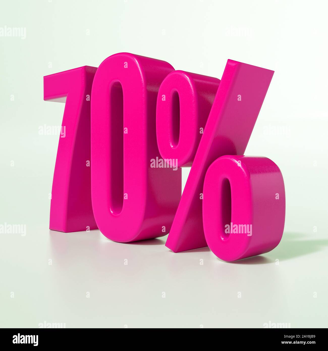70 Percent Pink Sign Stock Photo - Alamy