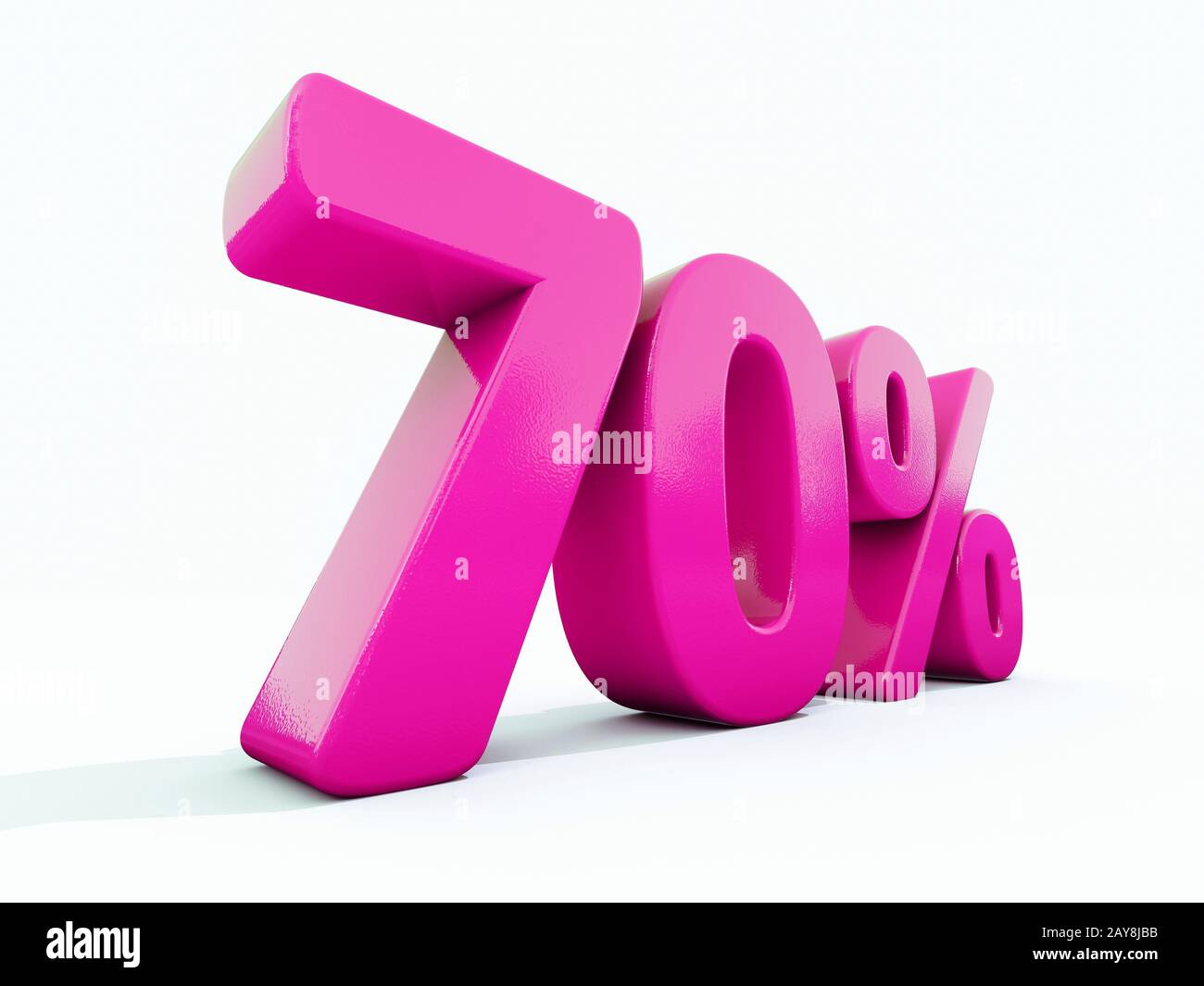 70 Percent Pink Sign Stock Photo - Alamy