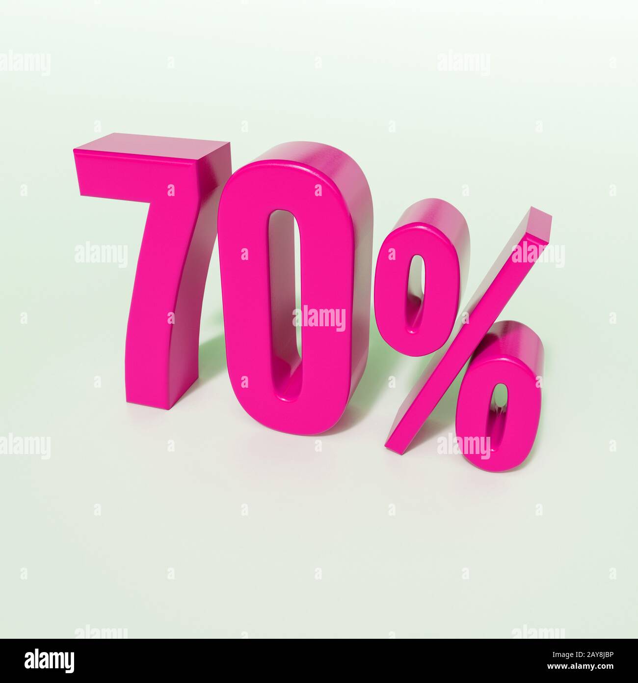 70 Percent Pink Sign Stock Photo - Alamy