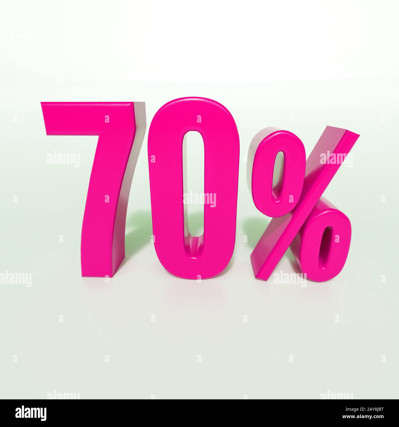 70 Percent Pink Sign Stock Photo - Alamy