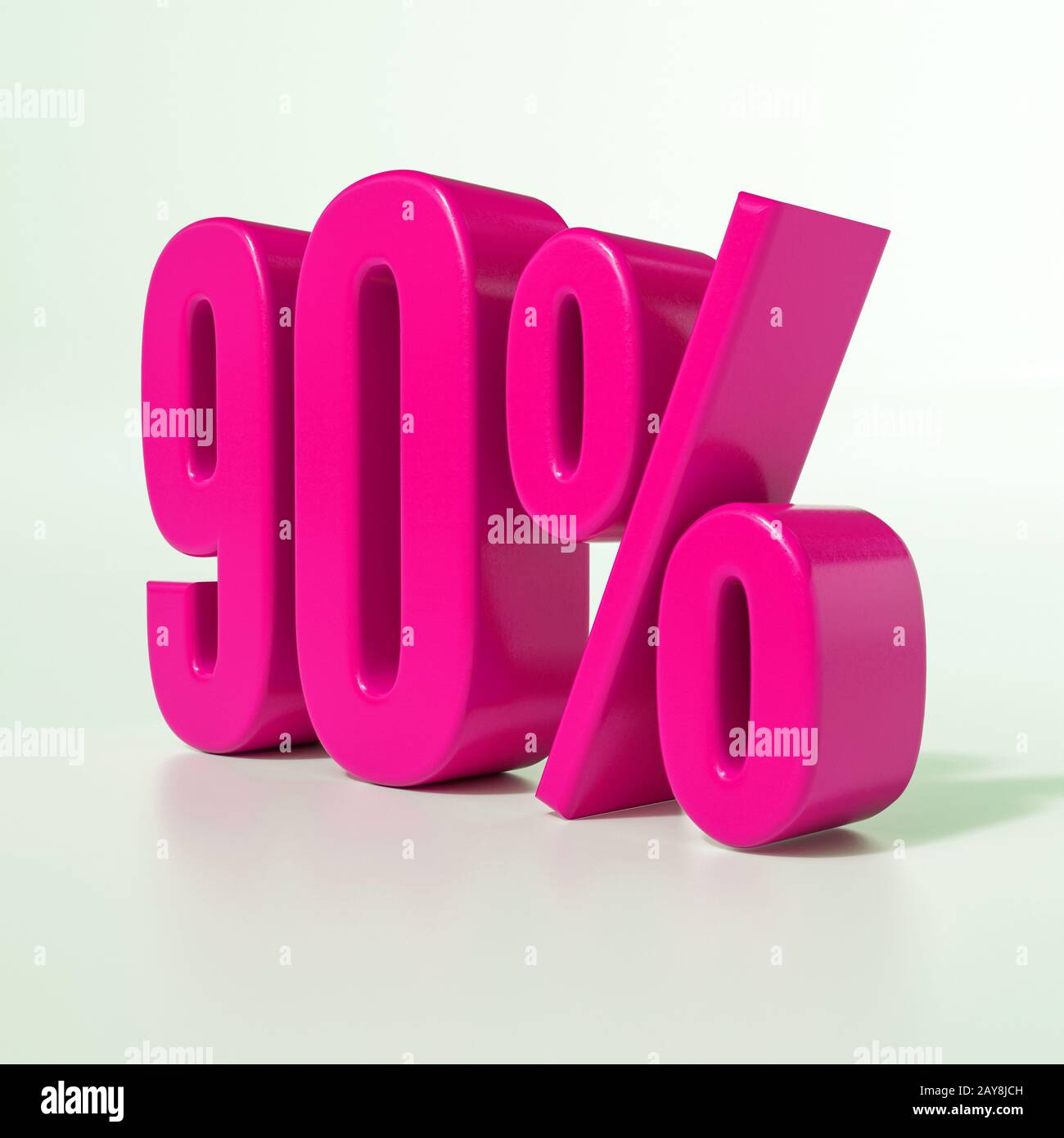 90 Percent Pink Sign Stock Photo - Alamy