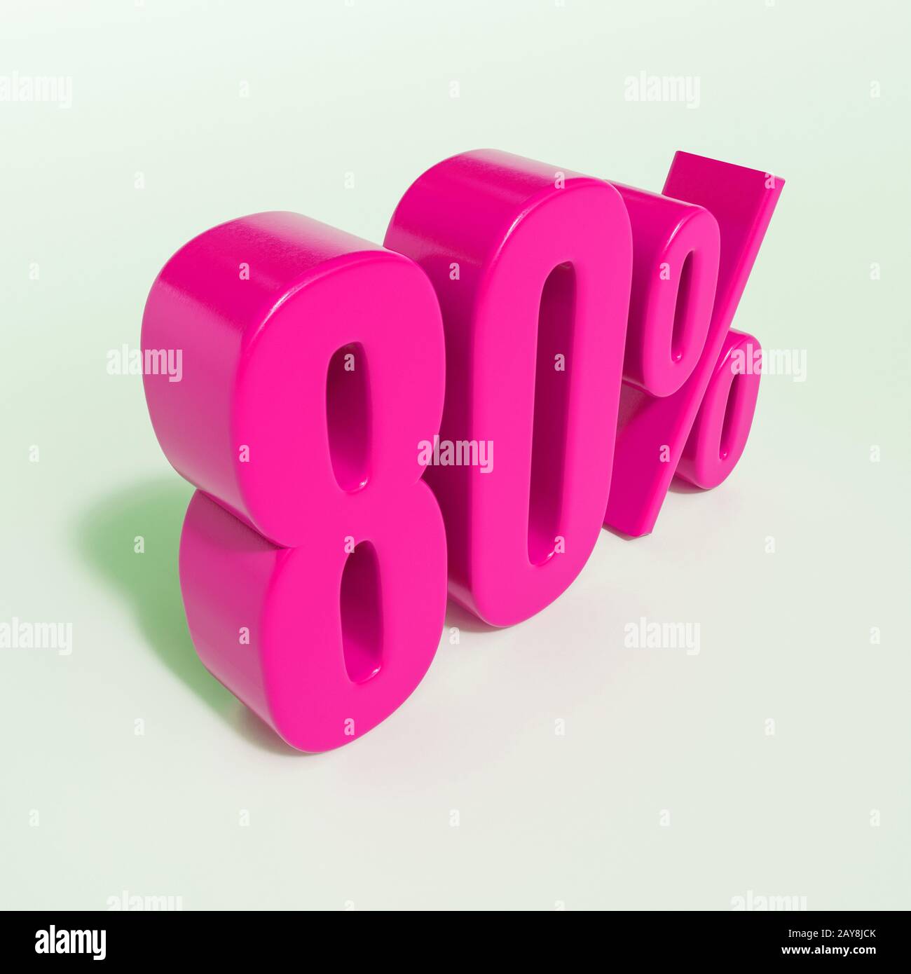 80 Percent Pink Sign Stock Photo - Alamy