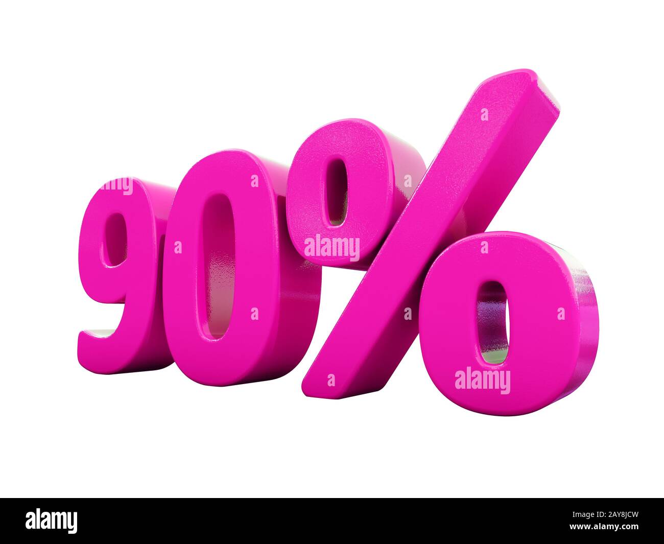 90 Percent Pink Sign Stock Photo - Alamy