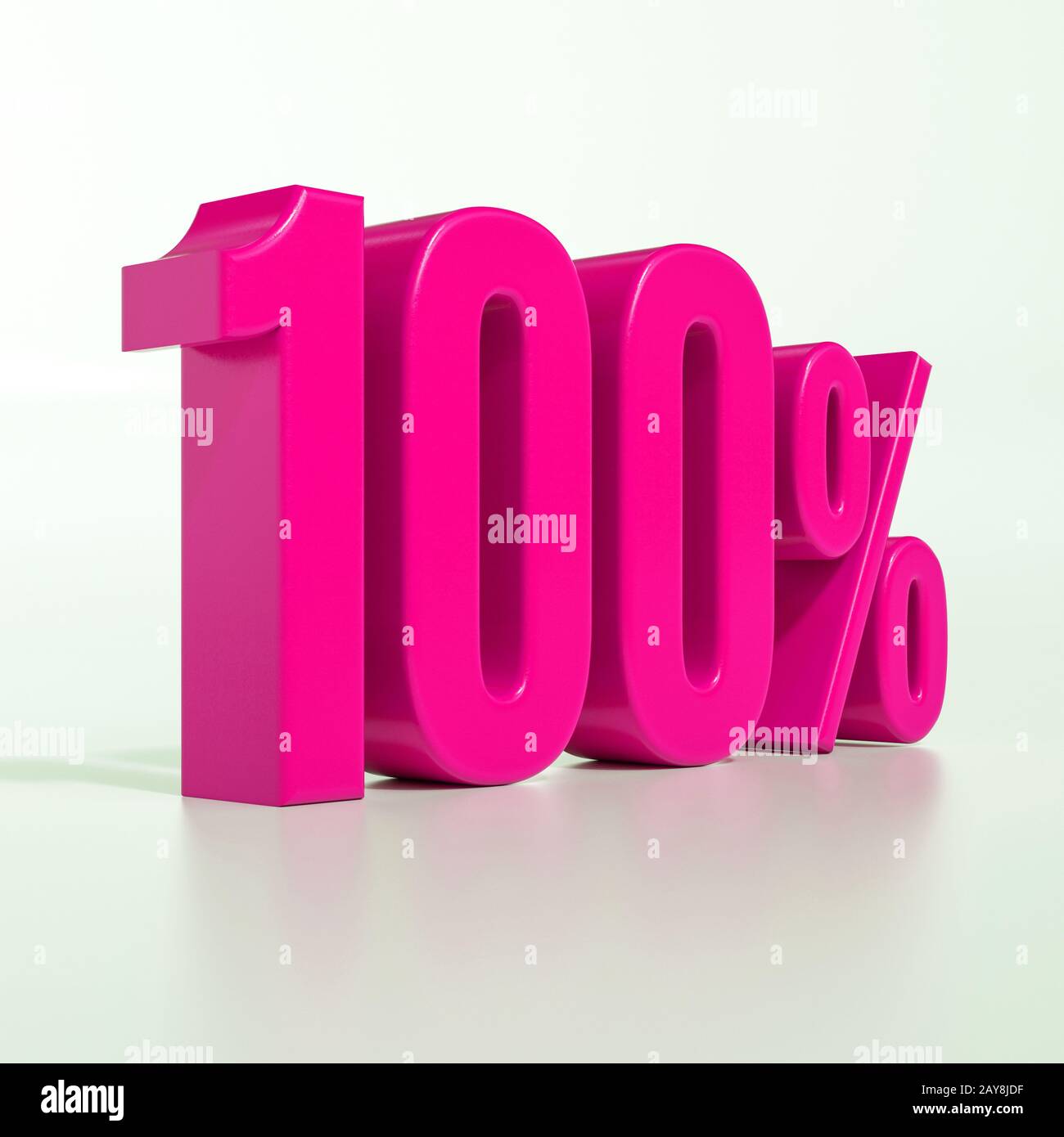 100 Percent Pink Sign Stock Photo - Alamy