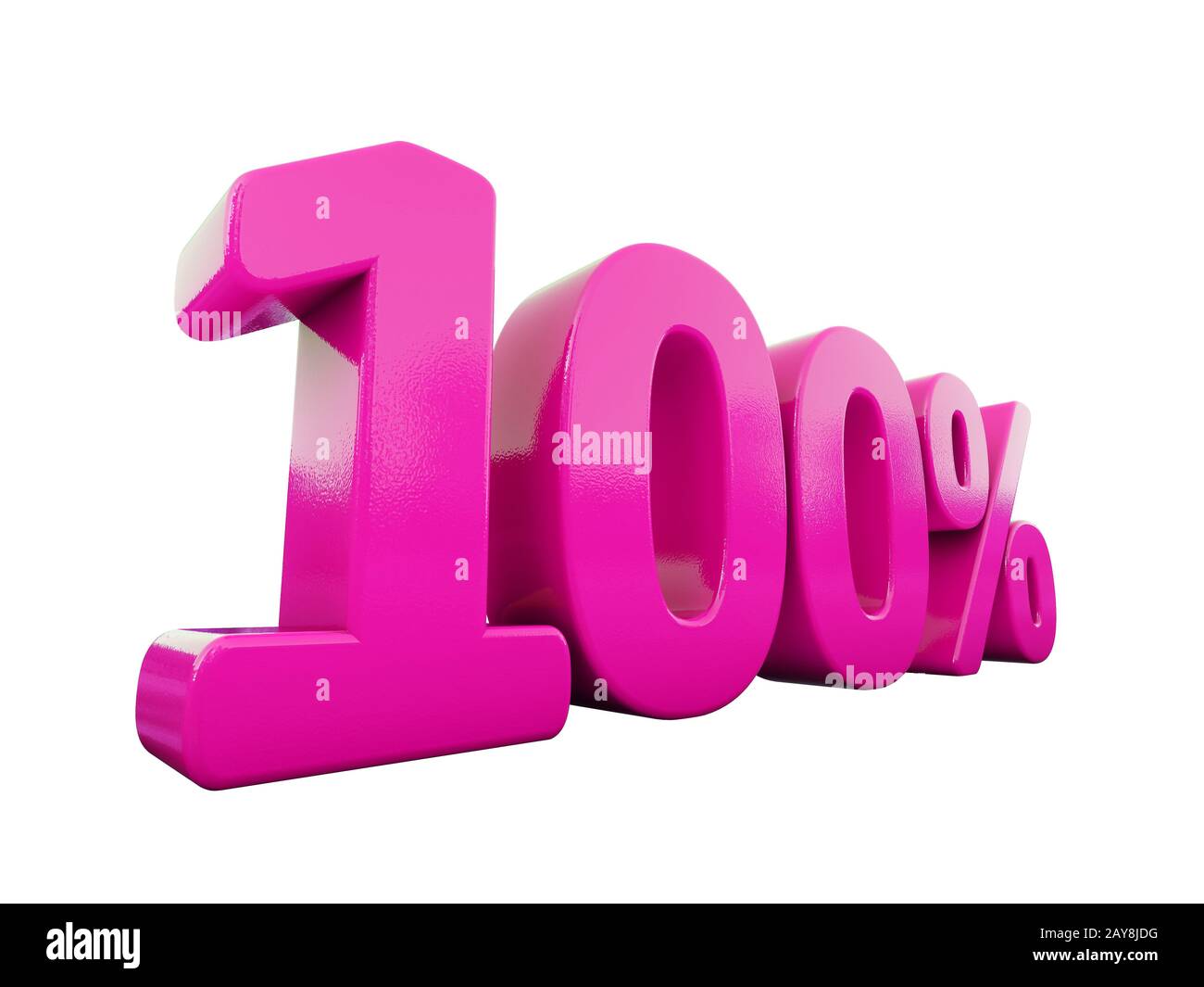 100 Percent Pink Sign Stock Photo - Alamy