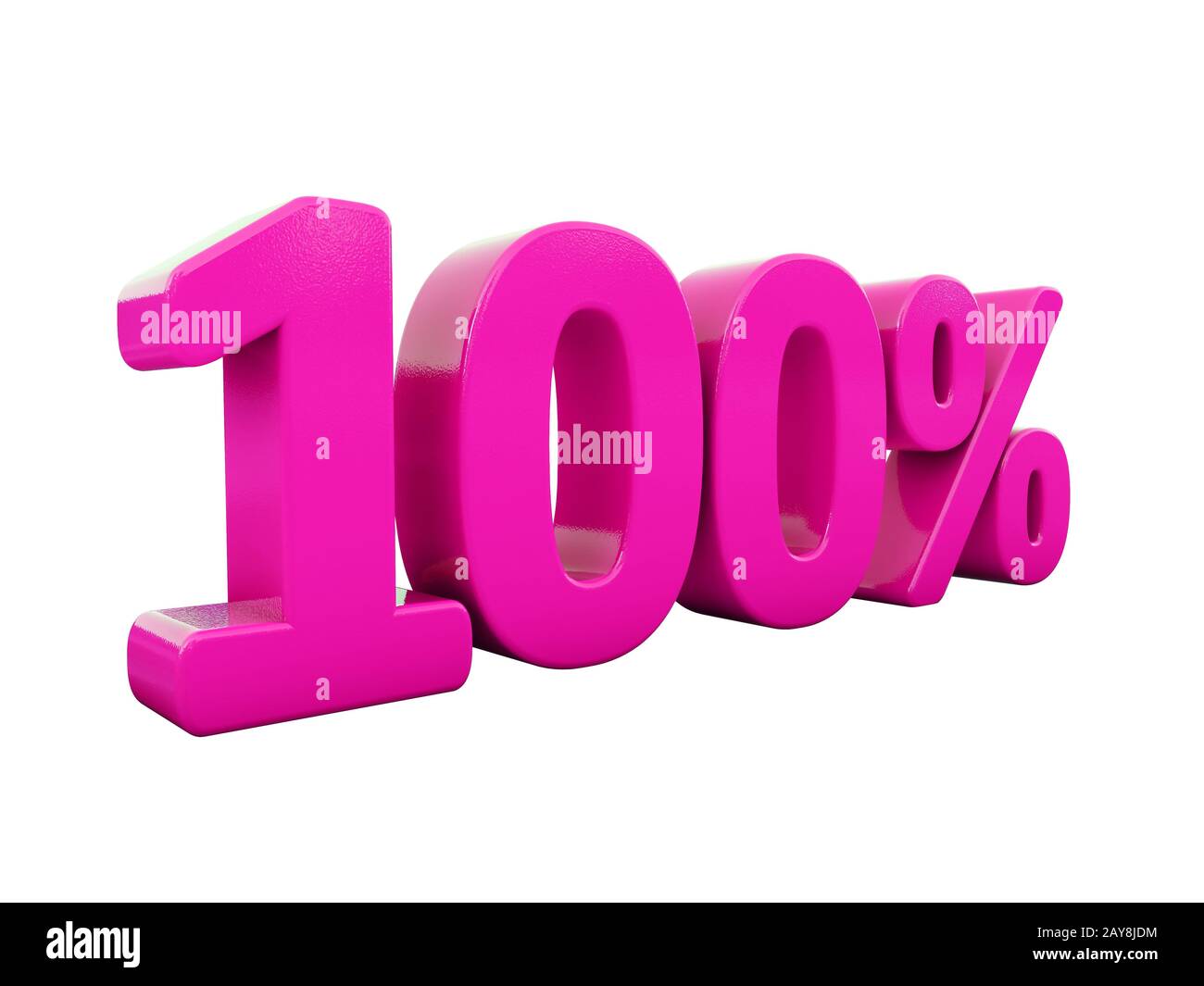 100 Percent Pink Sign Stock Photo - Alamy