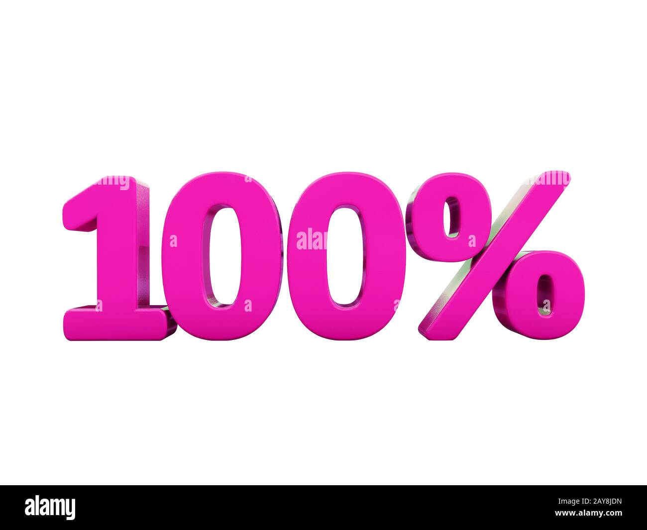 100 Percent Pink Sign Stock Photo - Alamy
