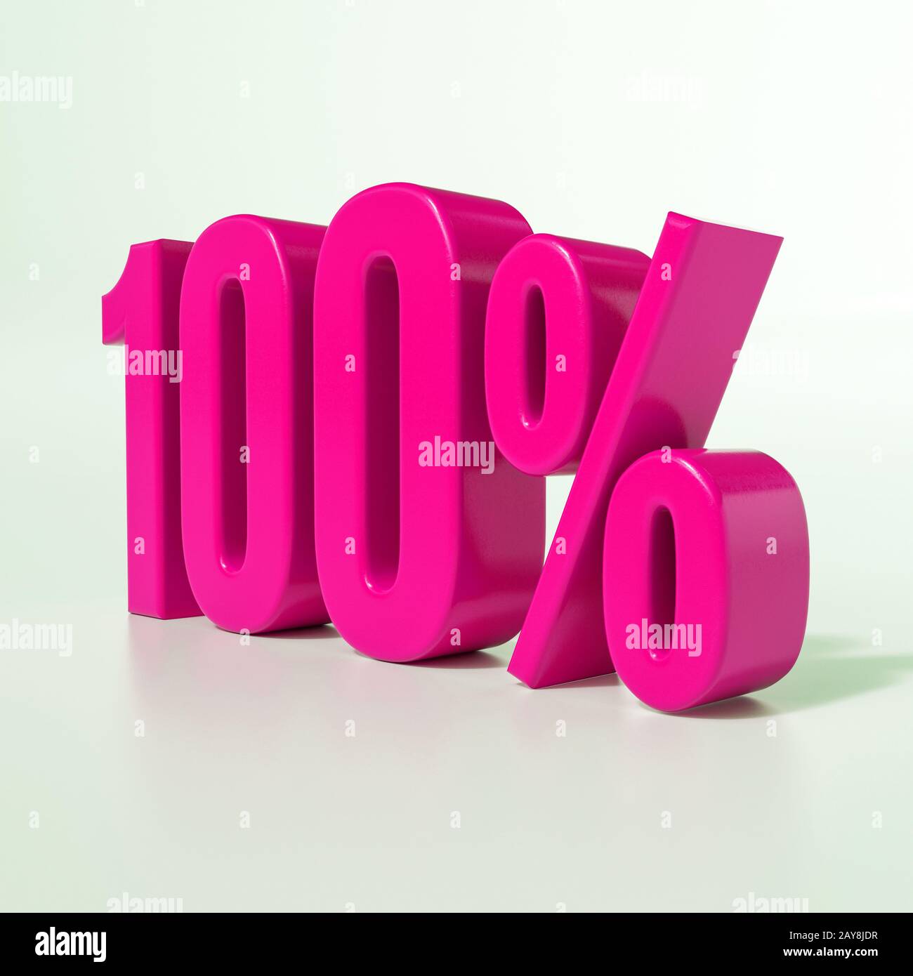 100 Percent Pink Sign Stock Photo - Alamy