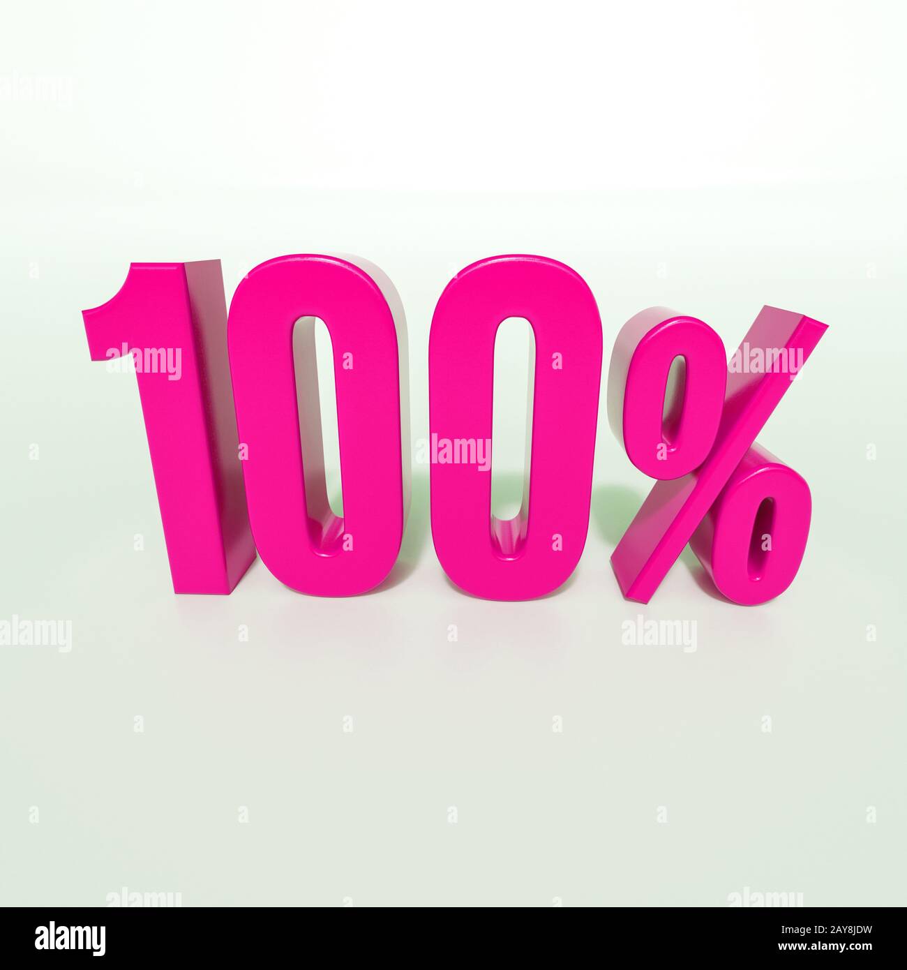 100 Percent Pink Sign Stock Photo - Alamy