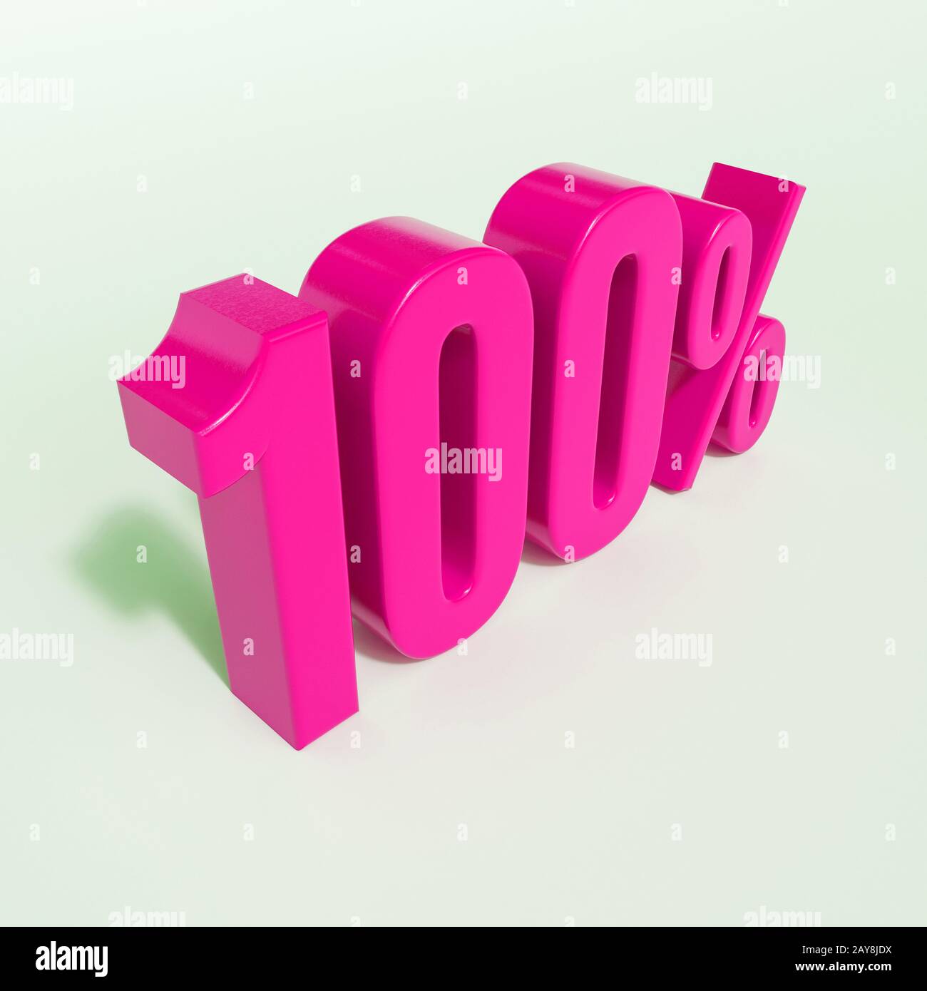 100 Percent Pink Sign Stock Photo - Alamy