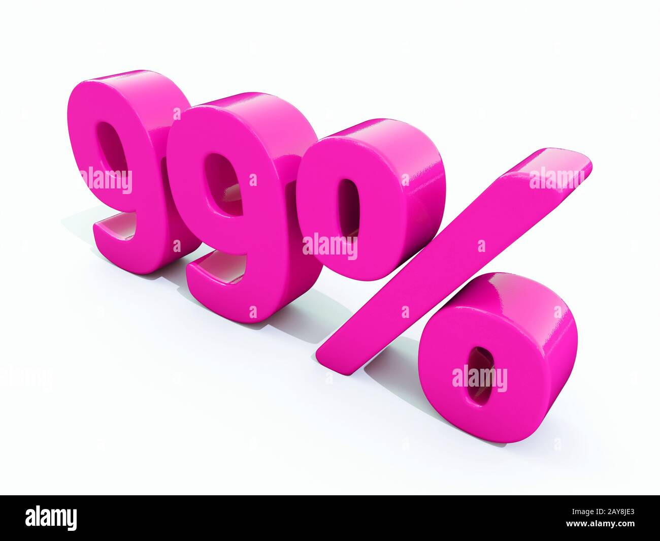 99 Percent Pink Sign Stock Photo - Alamy