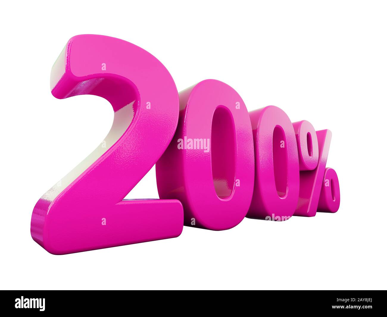 200 Percent Pink Sign Stock Photo - Alamy