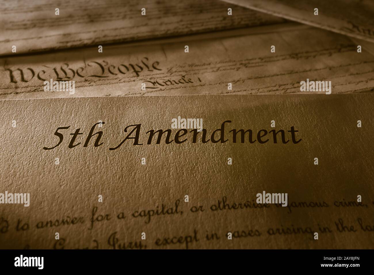 The fifth amendment document hi-res stock photography and images - Alamy