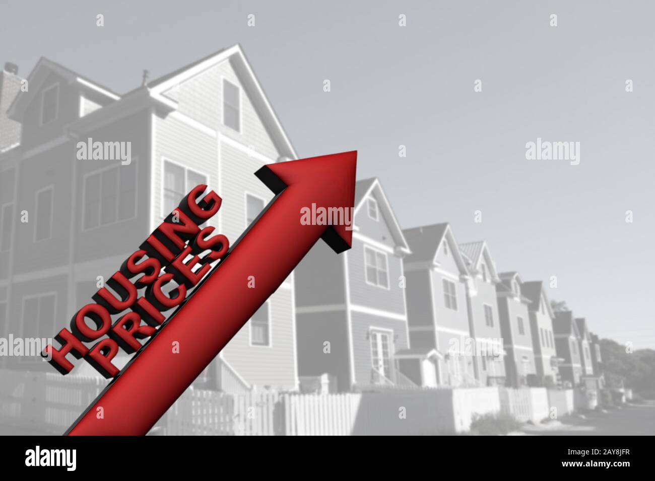 Rising home prices Stock Photo - Alamy