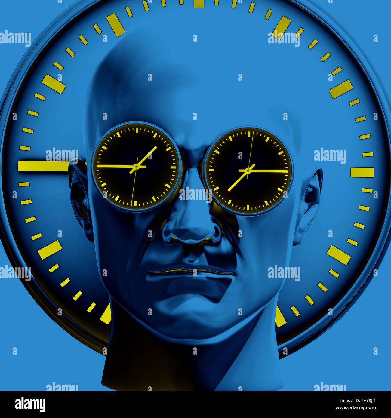 Time Concept 3D Illustration Stock Photo - Alamy