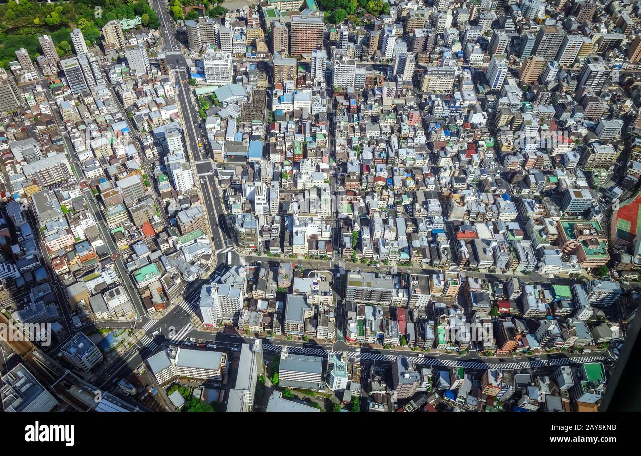 Tokyo city skyline aerial view, Japan Stock Photo - Alamy