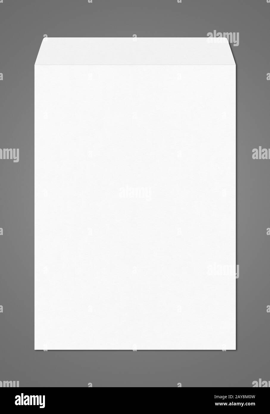 Large A4 white enveloppe mockup template Stock Photo - Alamy