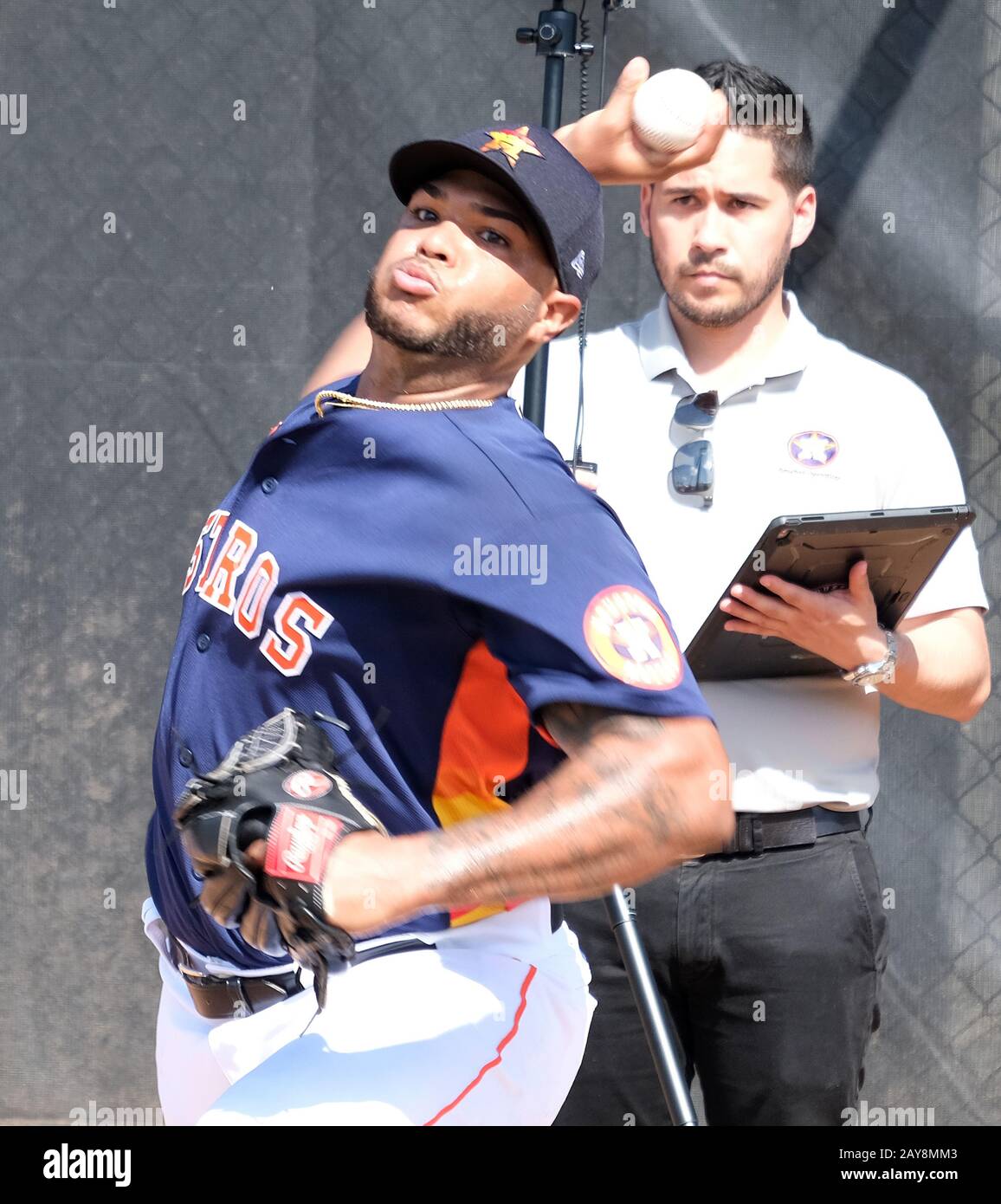 West Palm Beach, United States. 14th Feb, 2020. Houston Astros pitcher ...