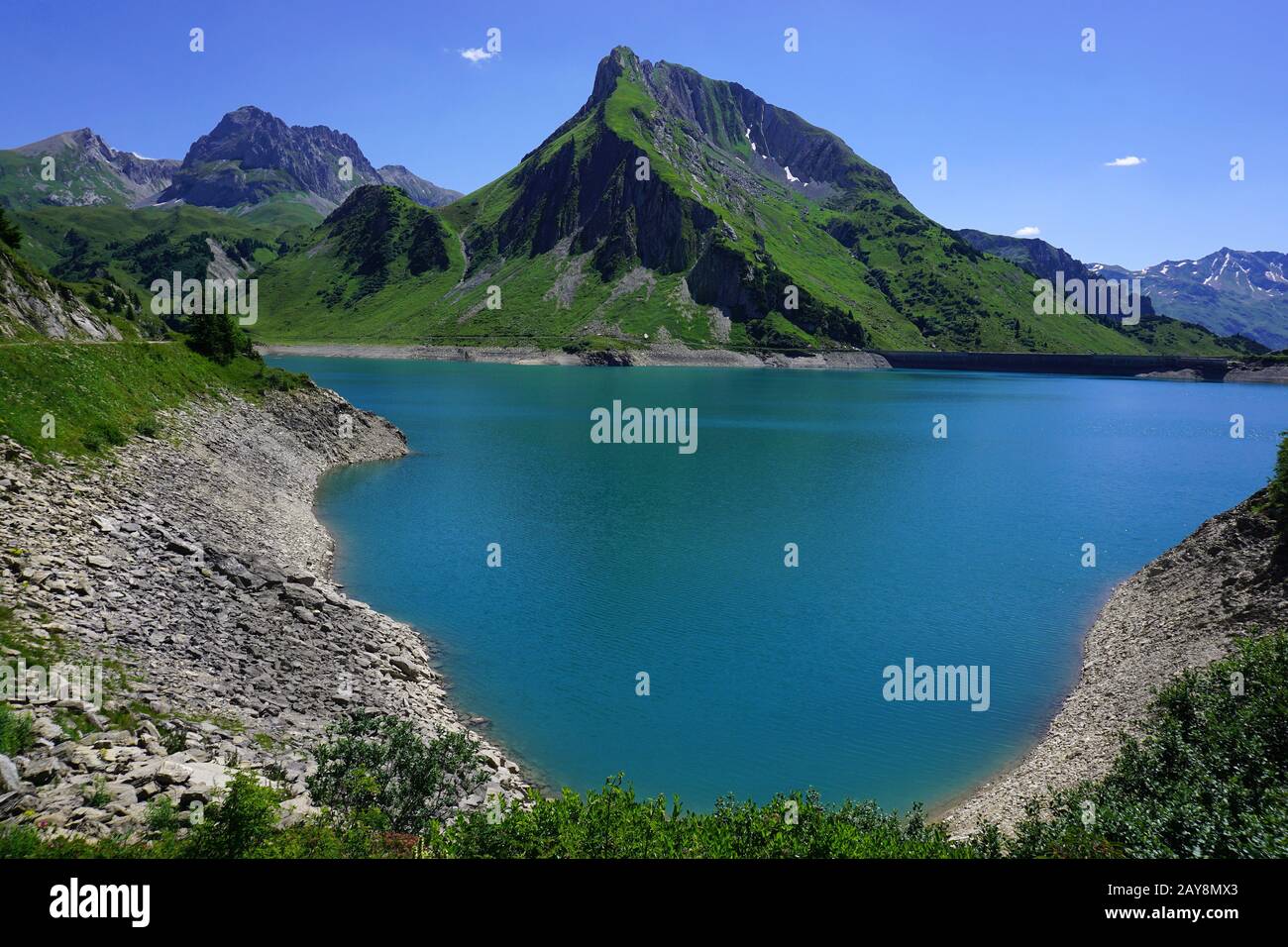 mountain lake, spullersee, Vorarlberg, Austria, Europe Stock Photo - Alamy