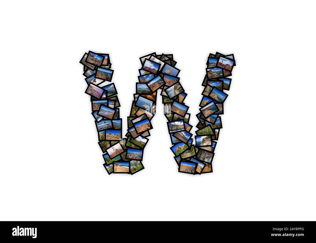 Letter uppercase font shape alphabet Cut Out Stock Images & Pictures ...