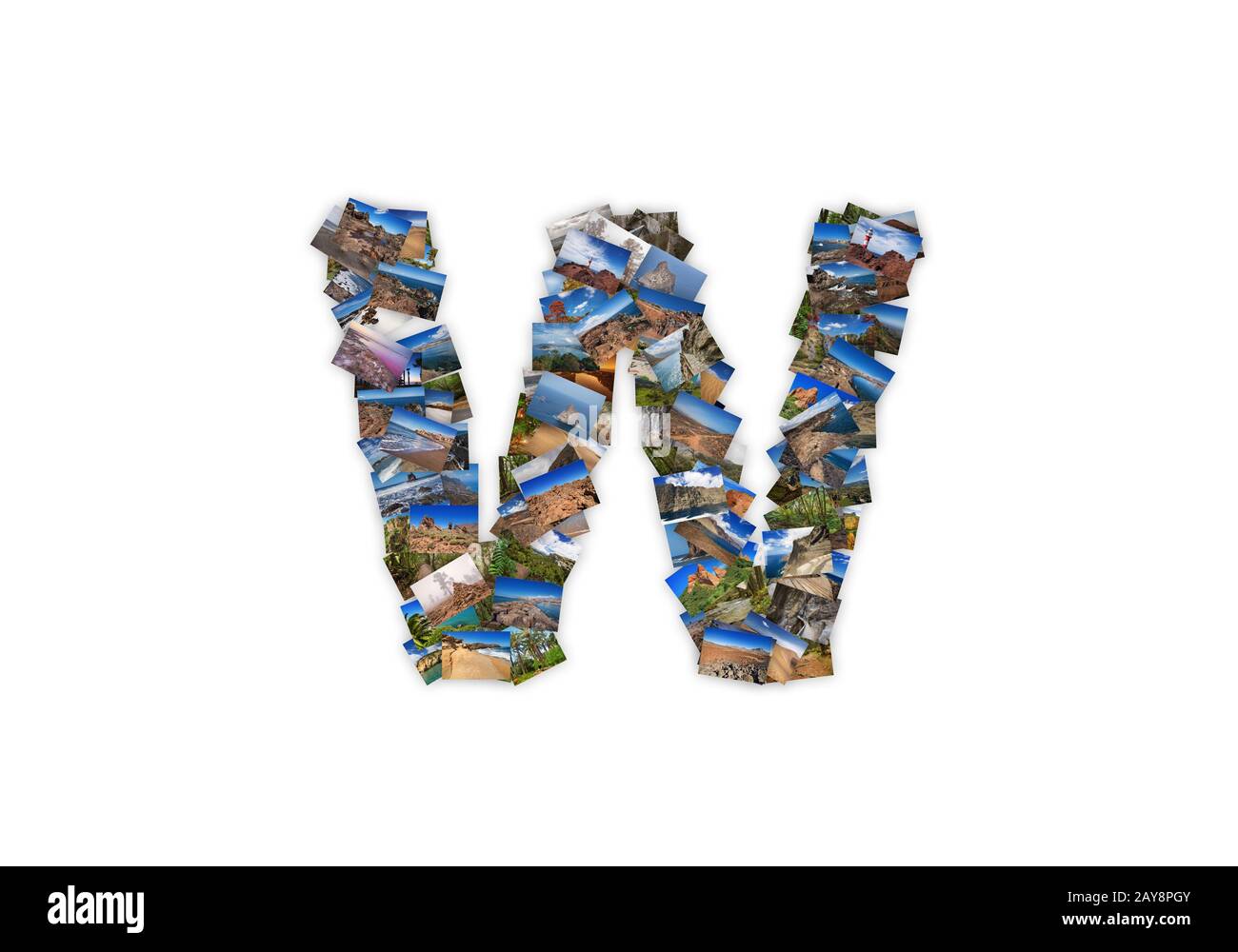 W Typography Font Letter Type High Resolution Stock Photography and ...