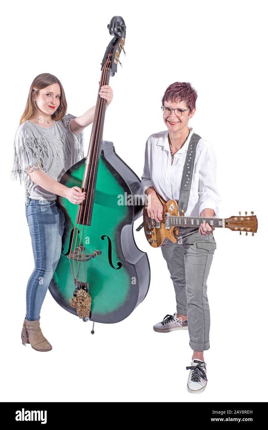 Female double bass player Cut Out Stock Images & Pictures - Alamy