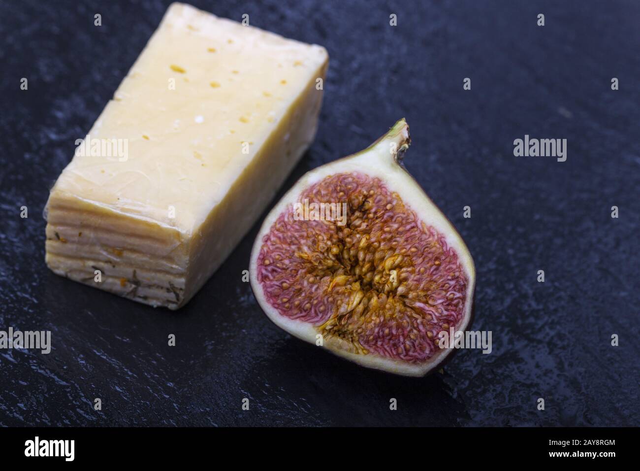 Fig with cheese Stock Photo - Alamy