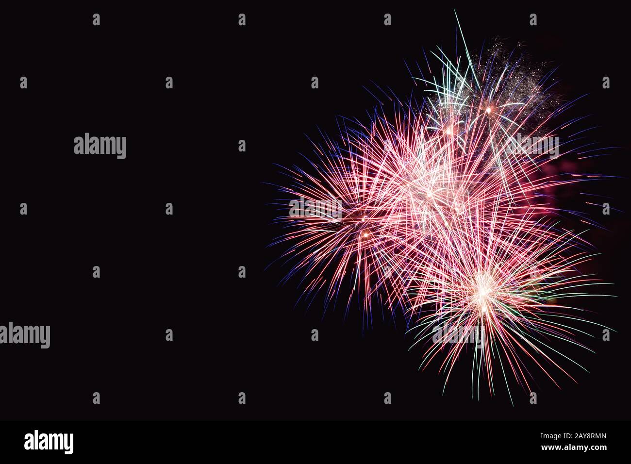 Black and white firework hi-res stock photography and images - Alamy