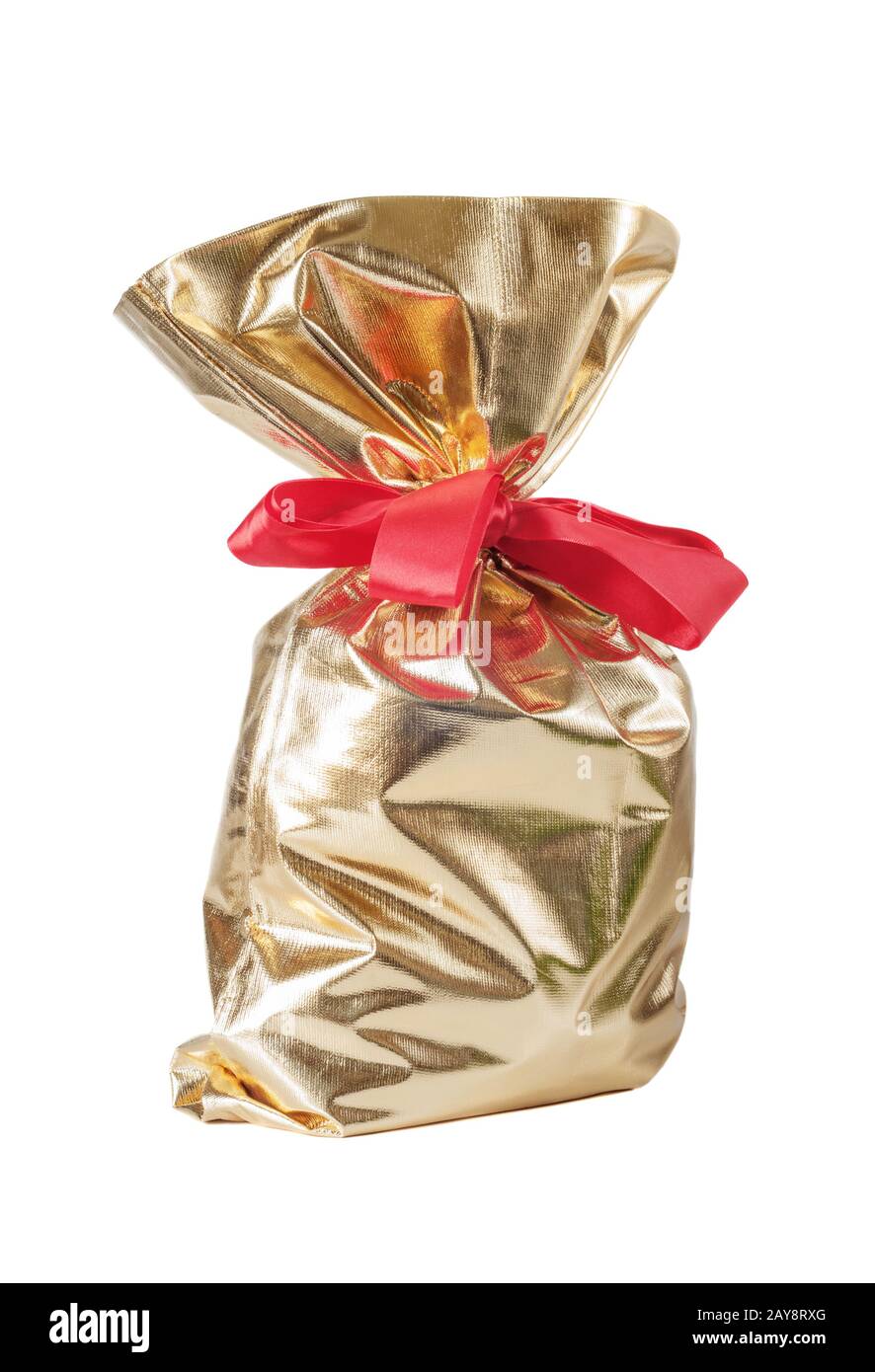 Christmas gift bag Stock Photo - Alamy