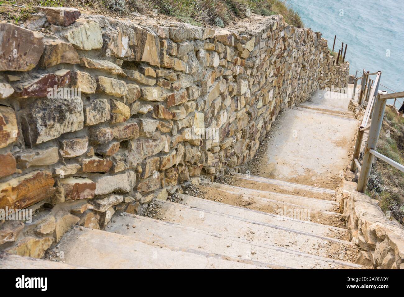 Sea wall and steps hi-res stock photography and images - Alamy